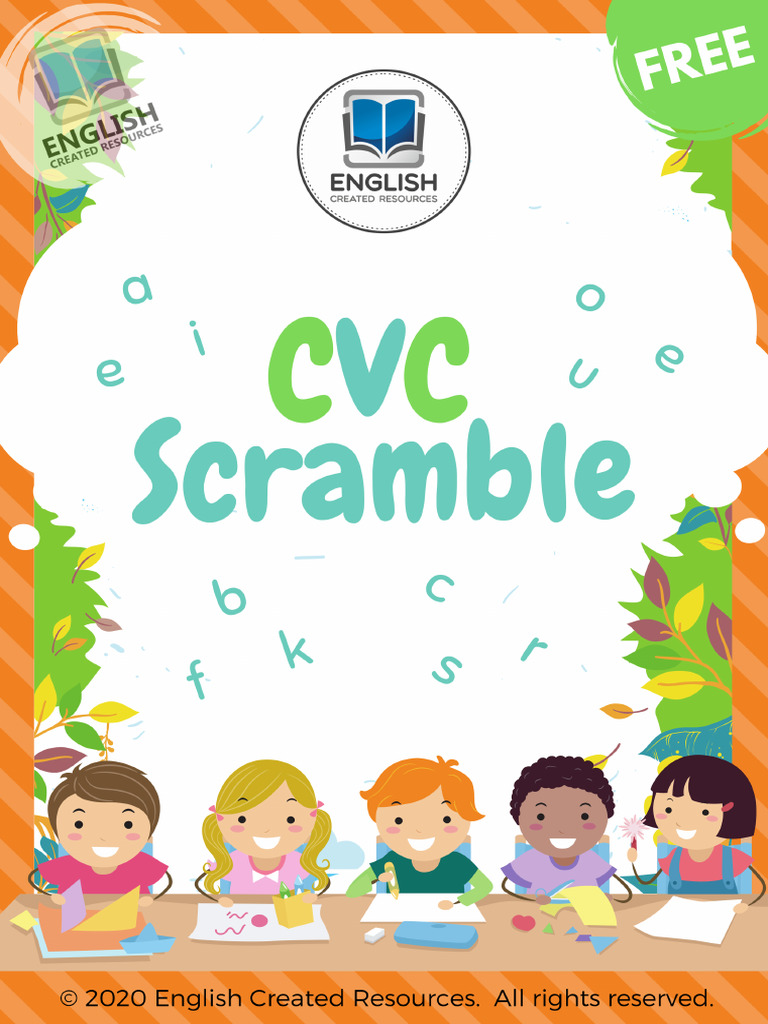 CVC Scramble Worksheets | PDF