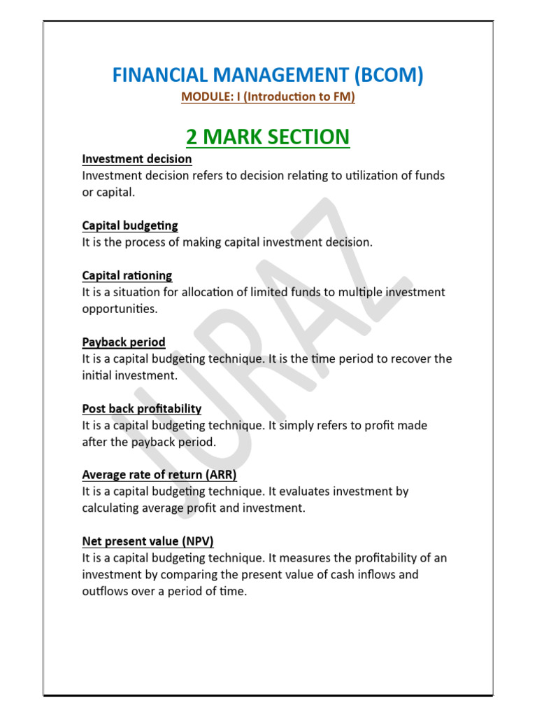 Financial management | PDF | Economics | Private Sector