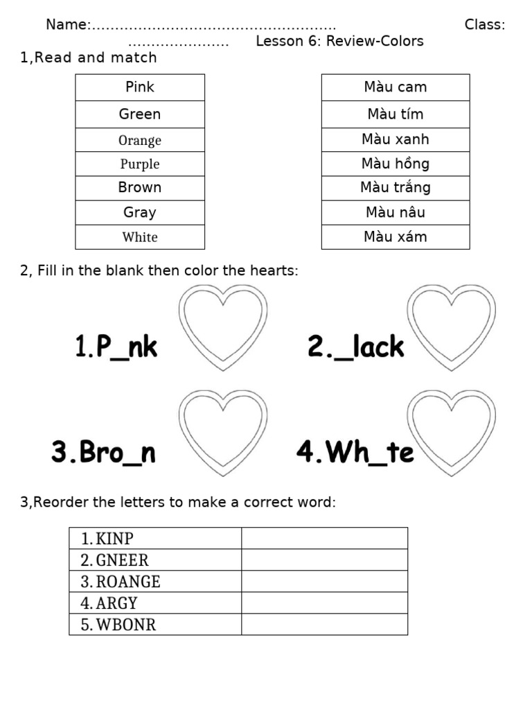 B6 Review Colors | PDF