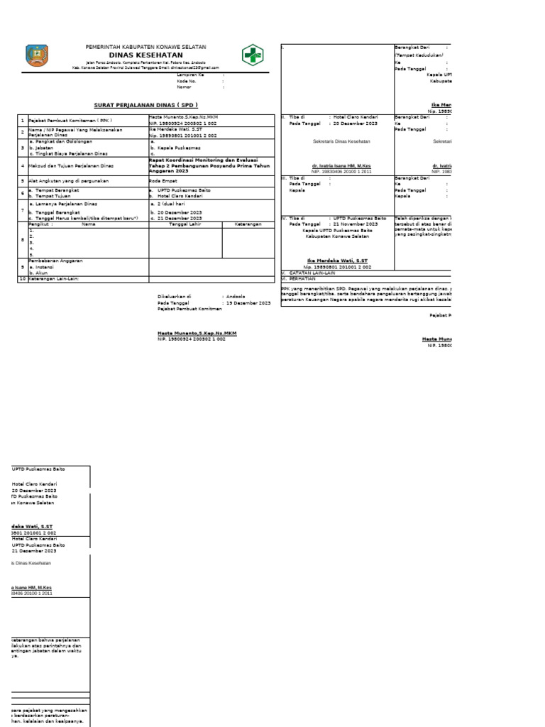 SPPD - Posyandu Prima | PDF