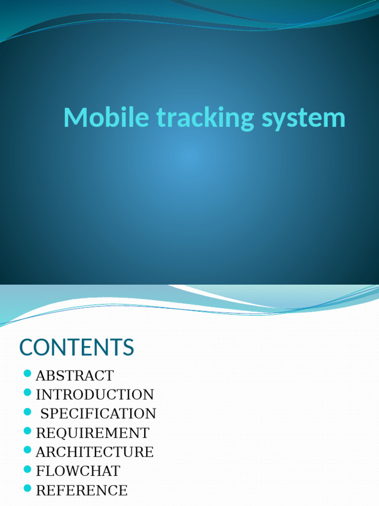 Mobile Tracking System | PDF