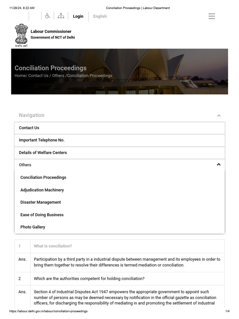 Conciliation Proceedings - Labour Department | PDF | Justice | Crime ...