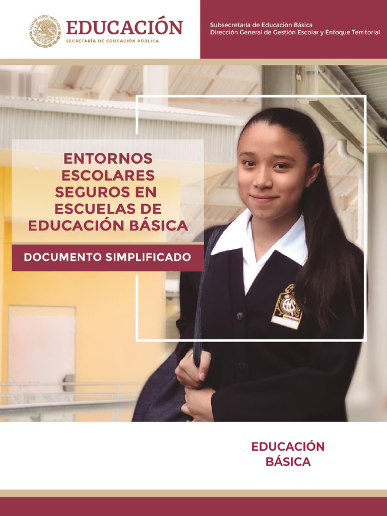Entornos Escolares Seguros en Escuelas de Educación Básica. Documento Simplificado (Pp. 3-17 ...
