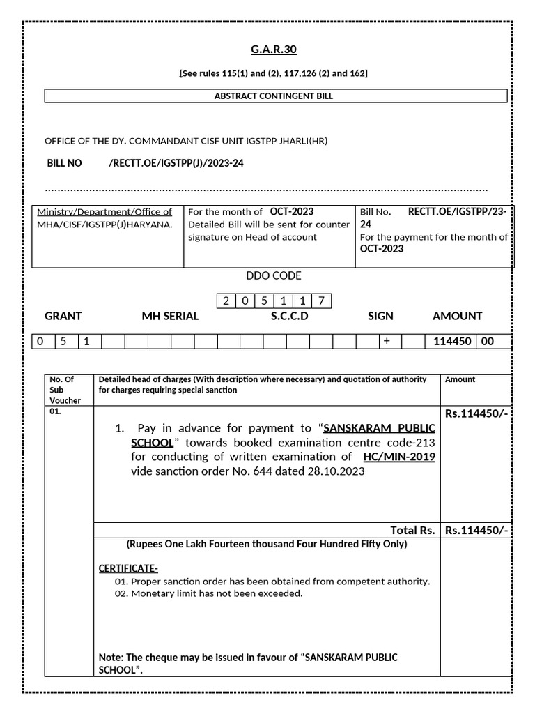 Gar 30 | PDF | Payments
