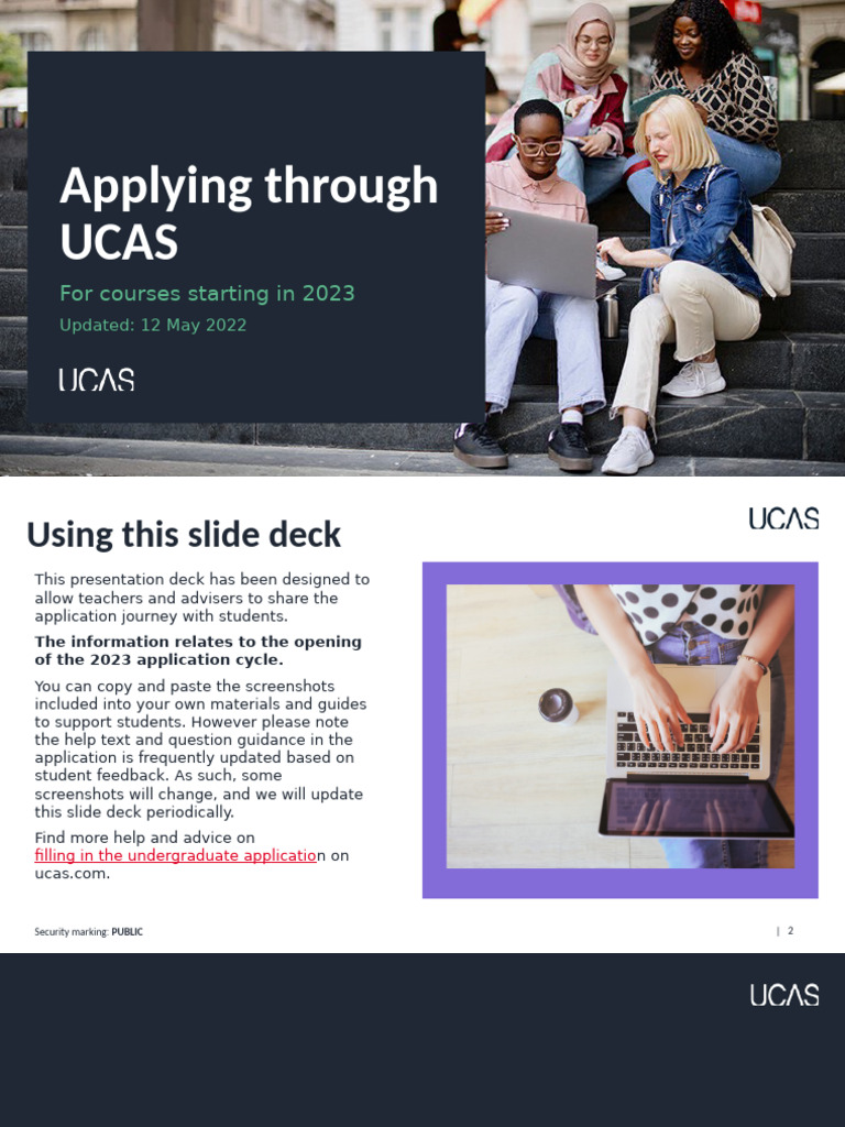 UCAS Adviser Toolkit 2023 Ucas Ug Application FINAL | PDF
