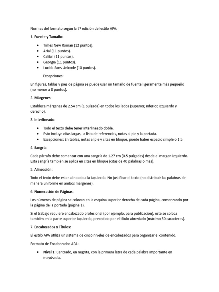 Normas APA 7: Formato y Estilo | PDF | Estilo apa | Caso de carta