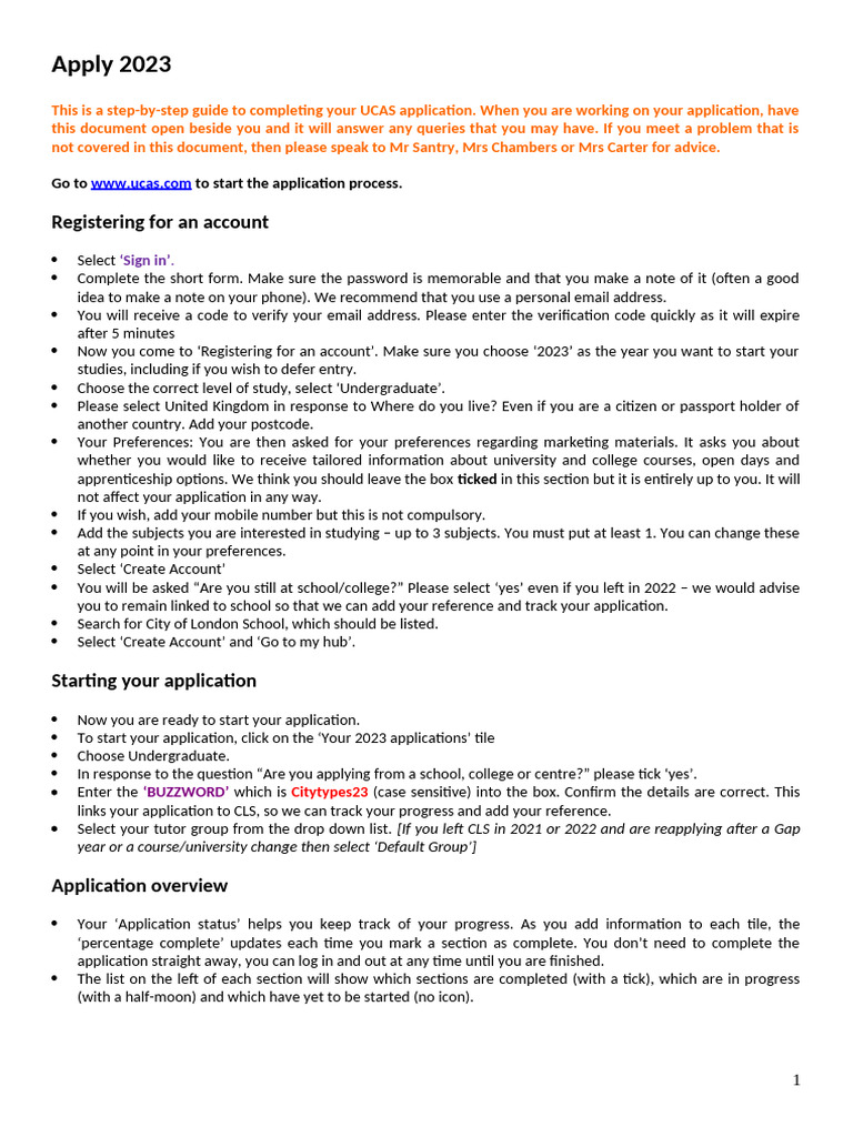 UCAS Application Guide 2023 | PDF