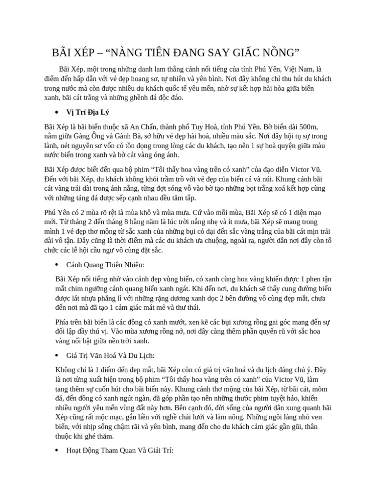 Bãi Xép | PDF