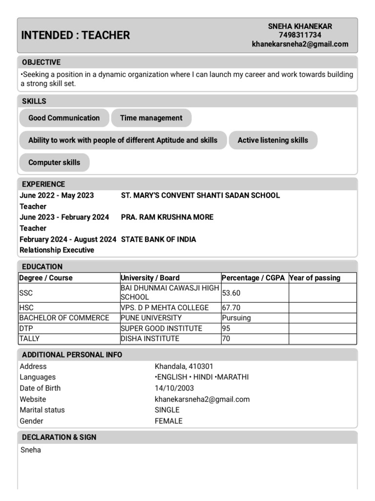 Sneha Khanekar | PDF