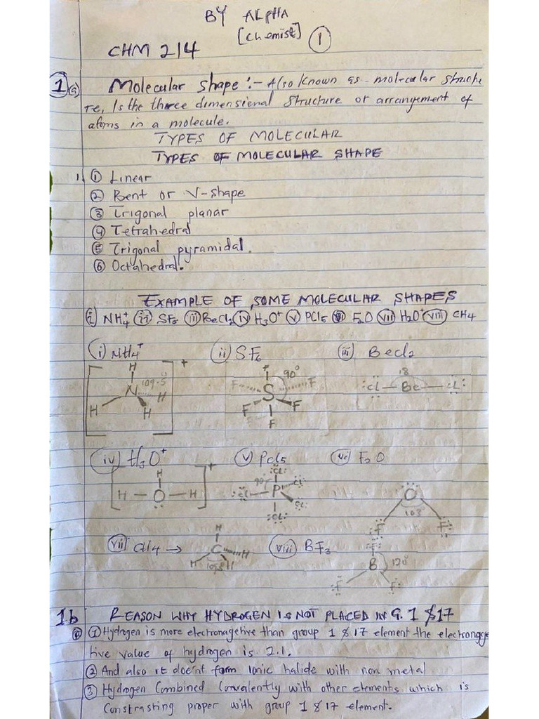 CHM 214 by Alpha (Chemist) | PDF