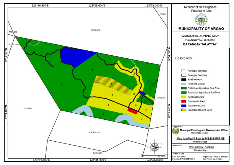 Talaytay Zoning Map | PDF