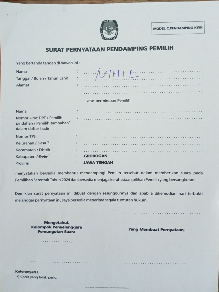 Daftar Pendamping | PDF