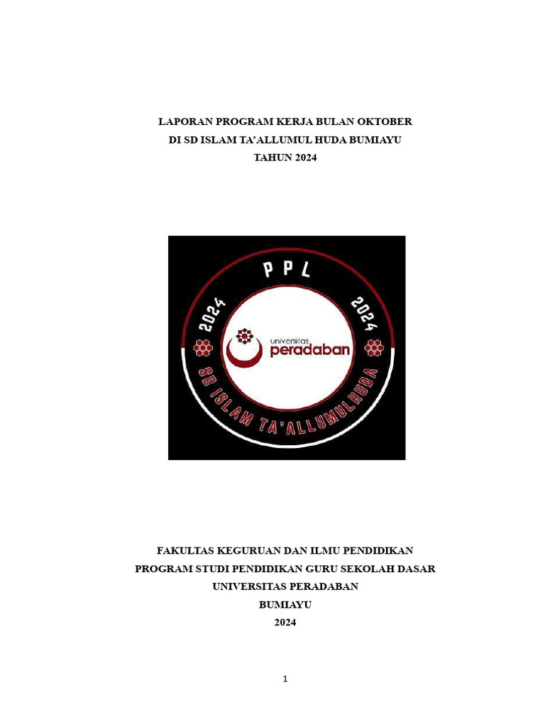 Laporan Program Kerja | PDF