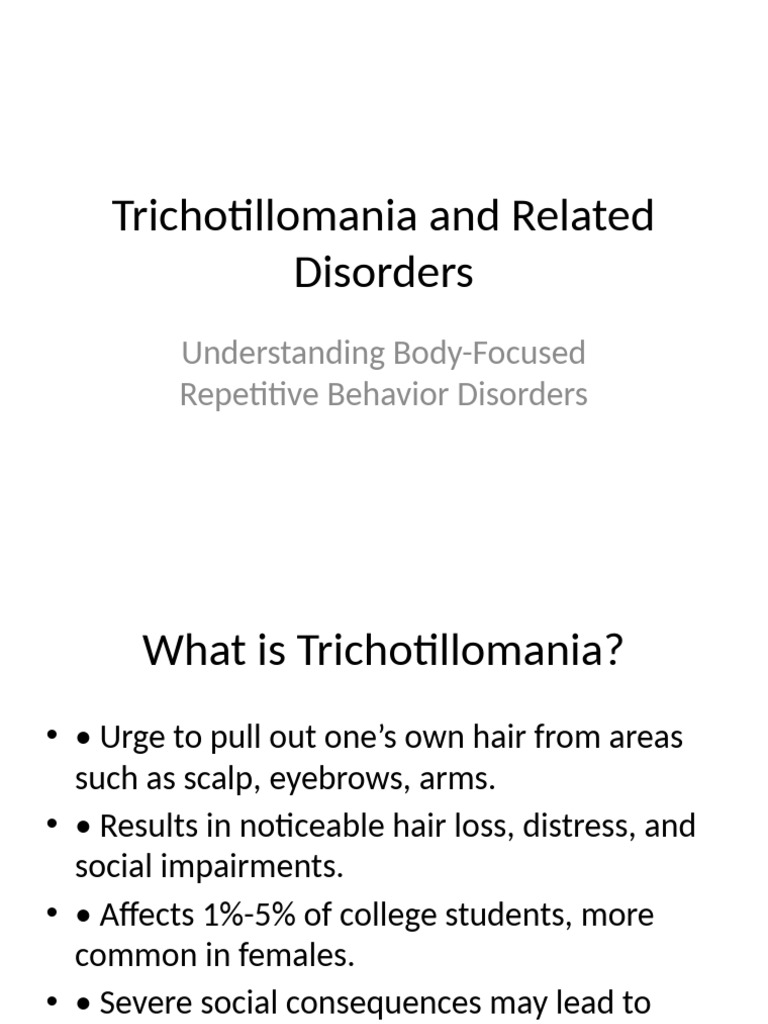 Trichotillomania & Hoarding Disorder | PDF | Emotions | Behavioural Sciences