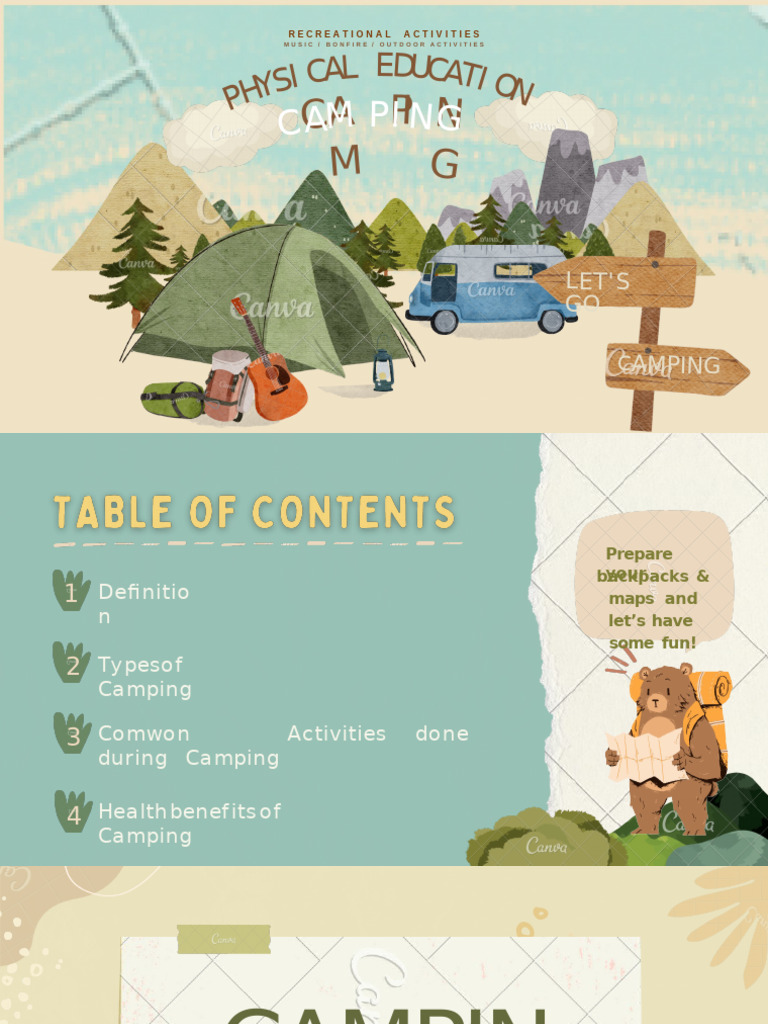 Camping Guide for Outdoor Lovers | PDF | Camping | Outdoor Recreation