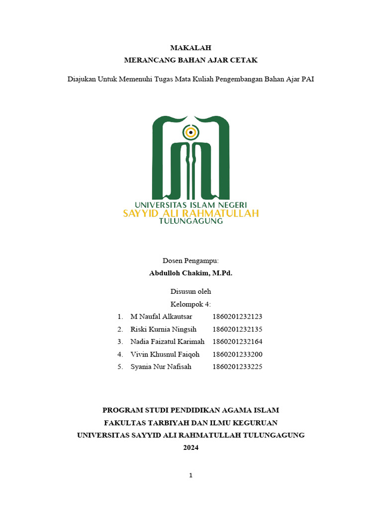 Kel 4 Pengembangan Bahan Ajar | PDF