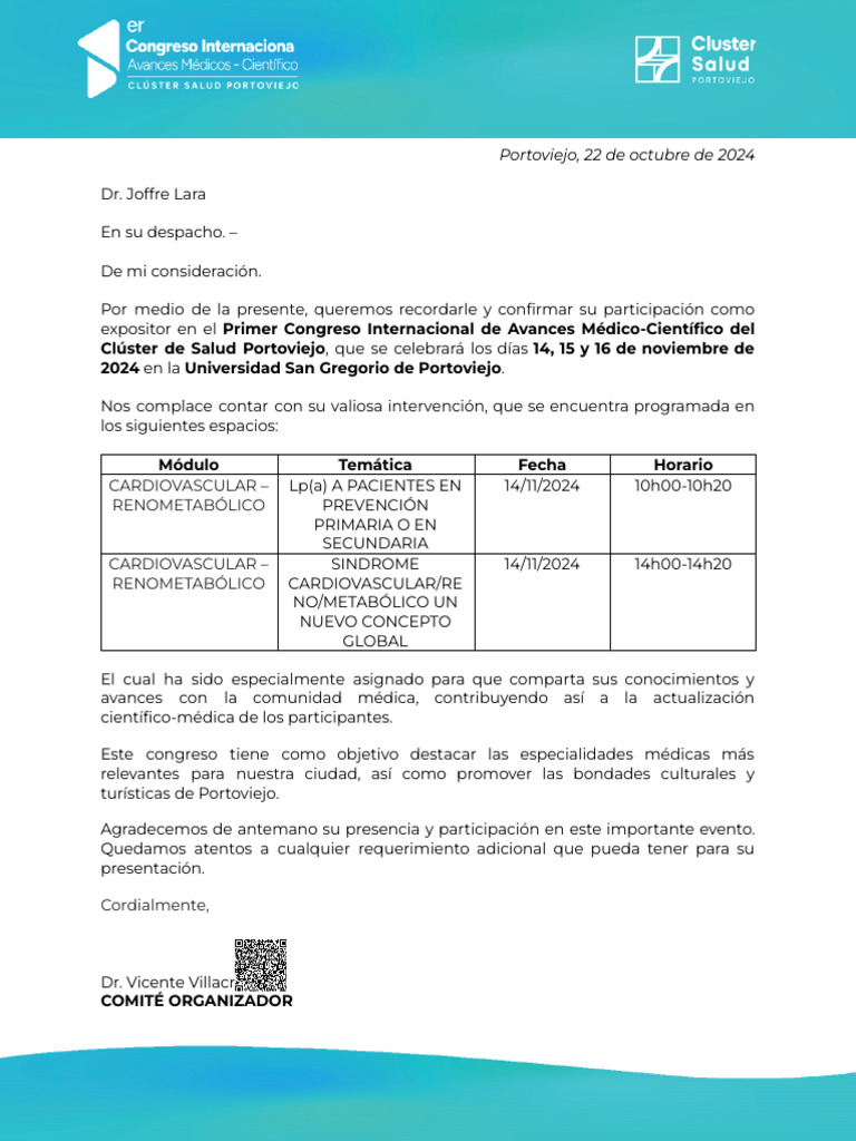 Expositores Cardio 5 Signed | PDF