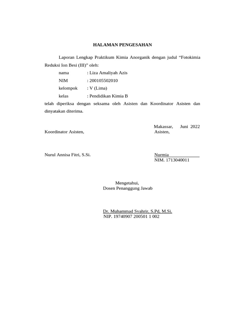 Fotokimia Reduksi Ion Besi (III) | PDF