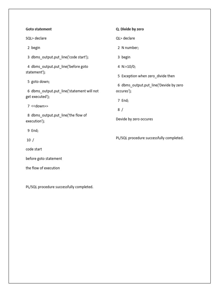 14 Prac(Dbms) | PDF | Pl/Sql | Sql 14 Prac(Dbms) | PDF | Pl/Sql | Sql