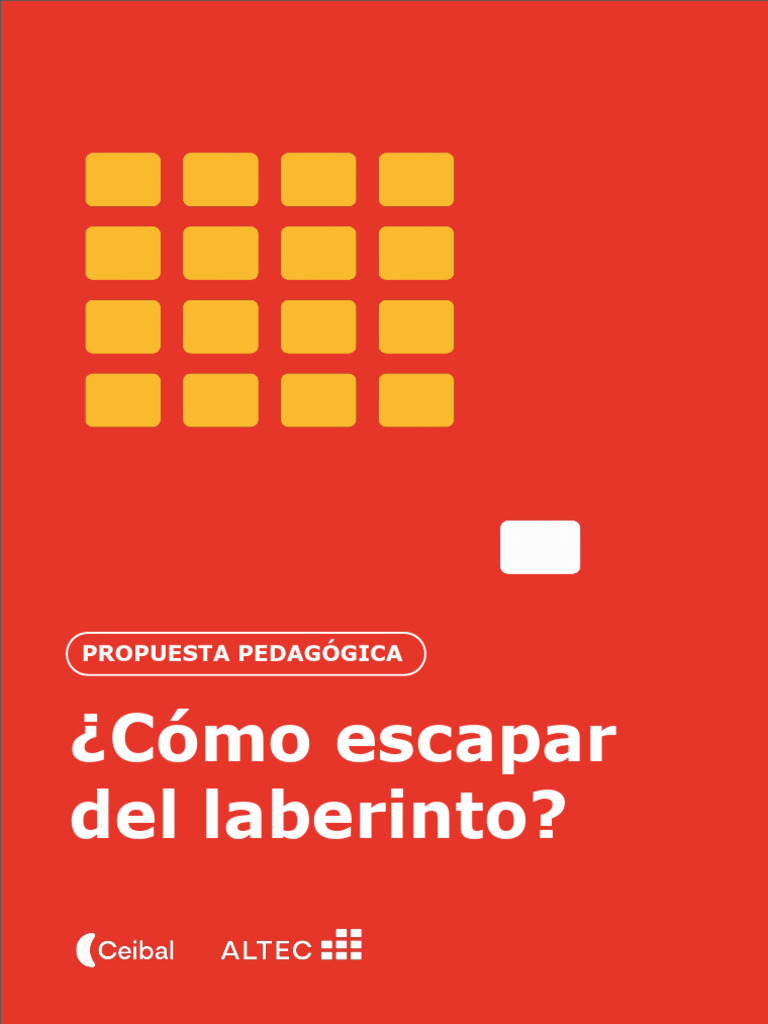 Propuesta Pedagogica Como Escapar Del Laberinto | PDF | Algoritmos | Pensamiento