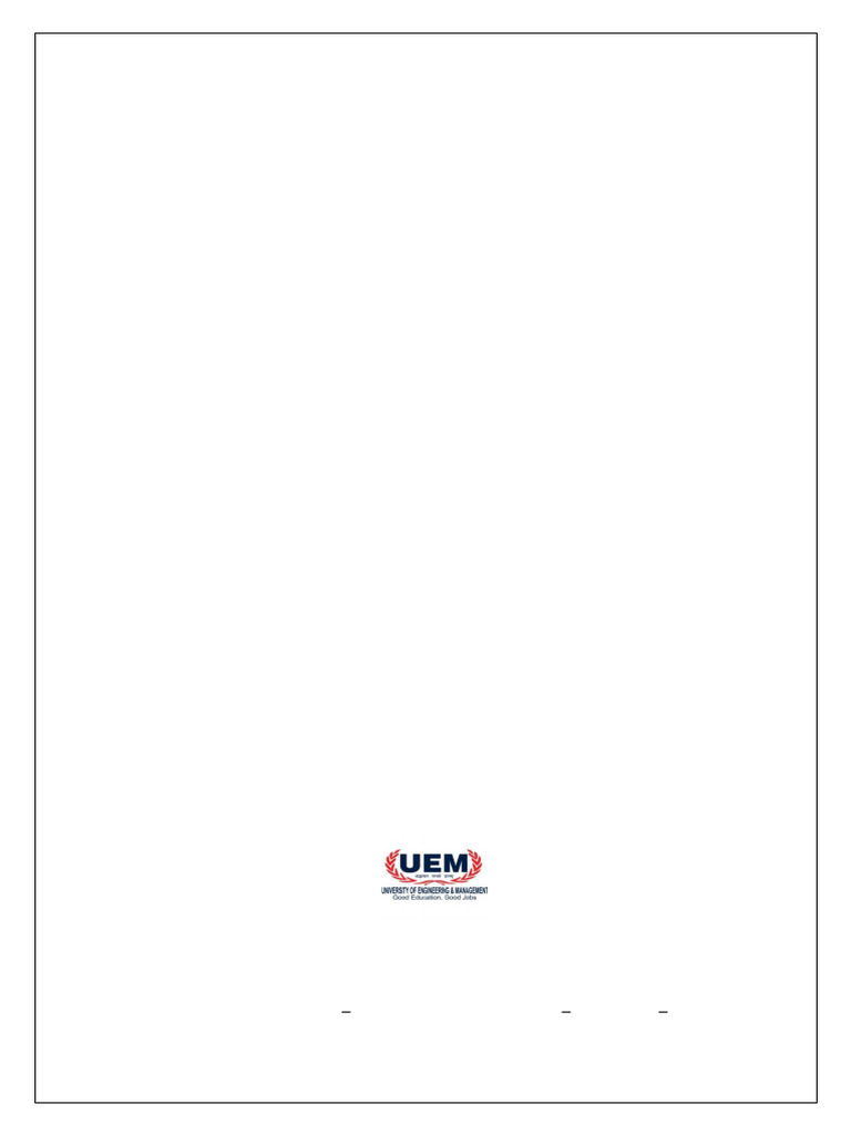 Uemk - Cst-Csit - Project Report Format | PDF