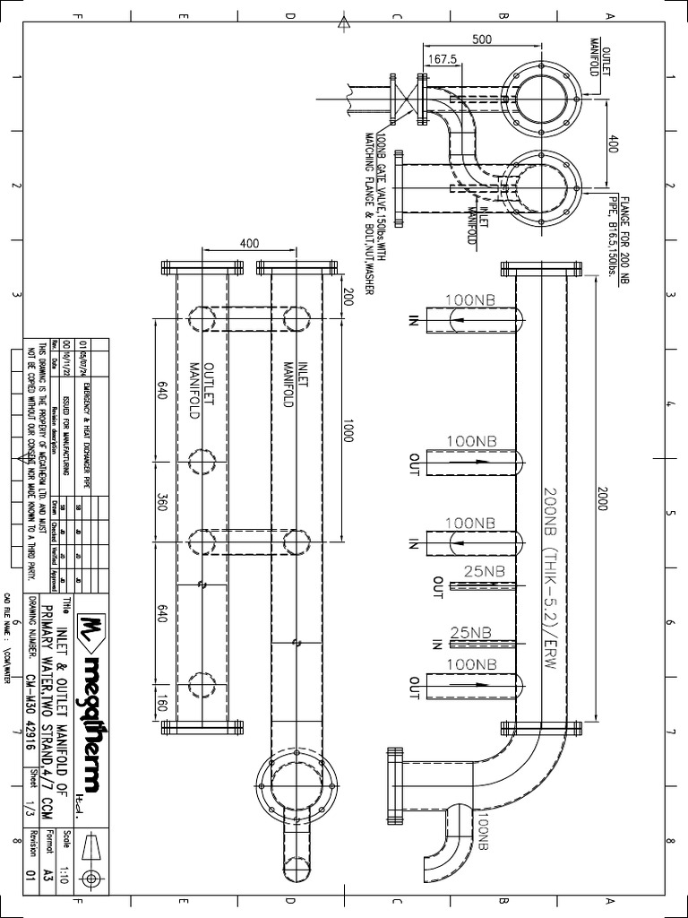 R1 - Inlet & Outlet Manifold For Primary - SH1 | PDF