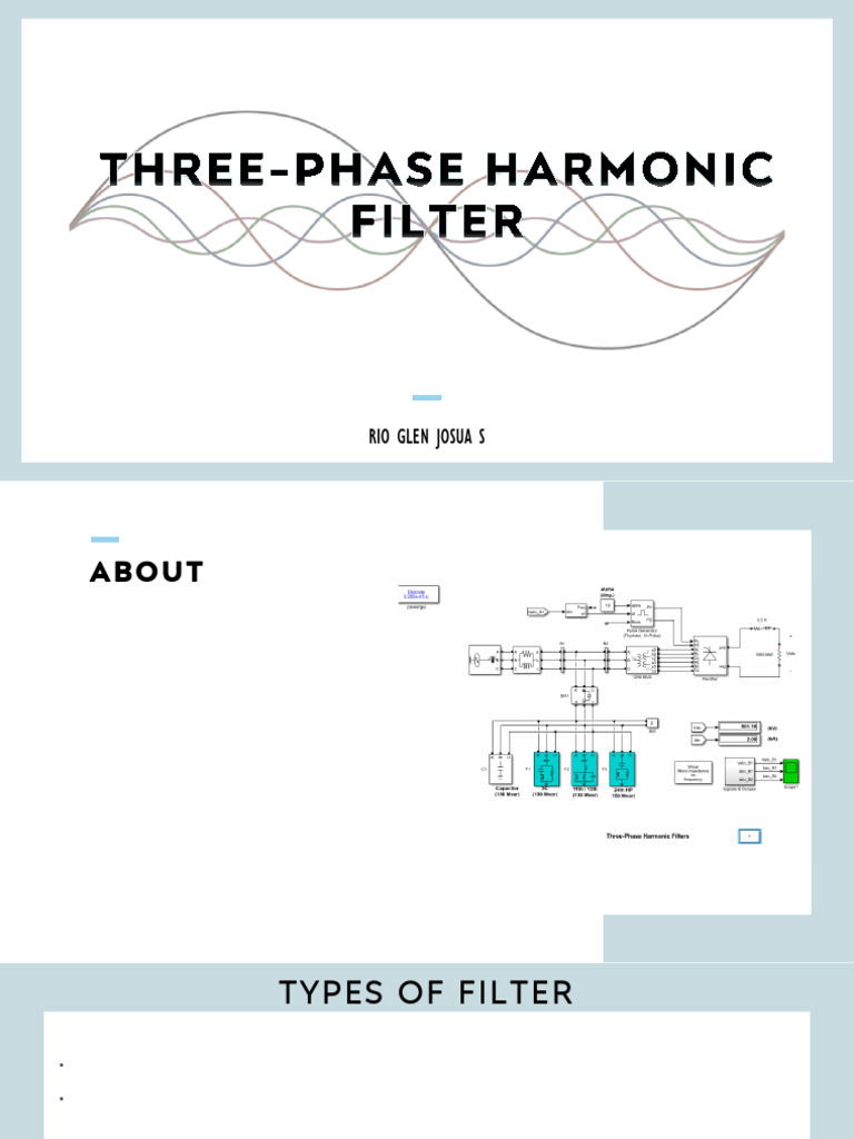 Three-Phase Harmonic Filter Analysis | PDF | Electronic Filter | Ac Power