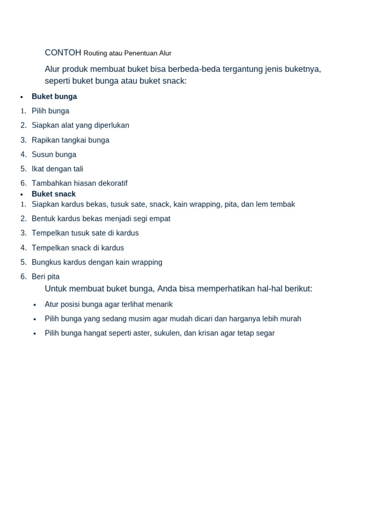 CONTOH Routing Atau Penentuan Alur | PDF