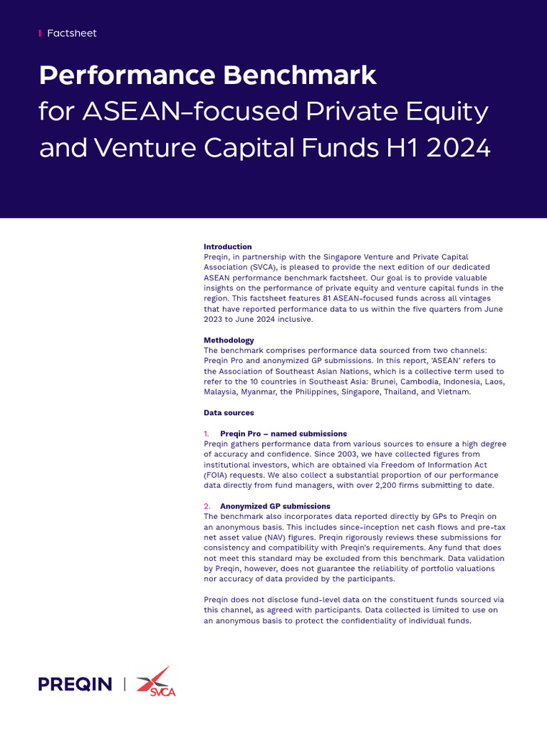 1184IP SVCA Benchmark Report H1 2024 | PDF | Venture Capital ...