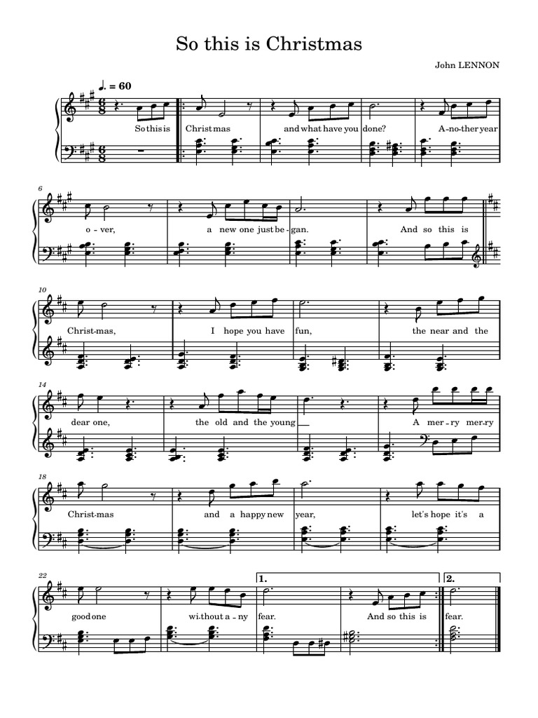 John Lennon's Christmas Message | PDF