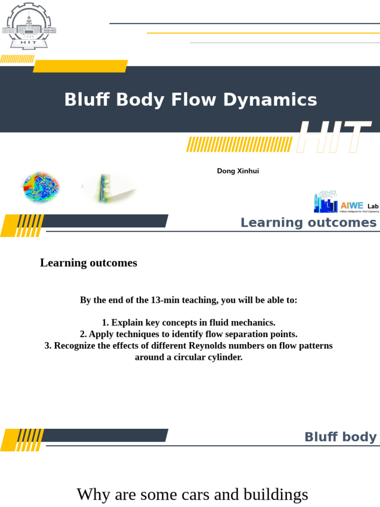 Second-Bluff Body Flow Dynamics | PDF
