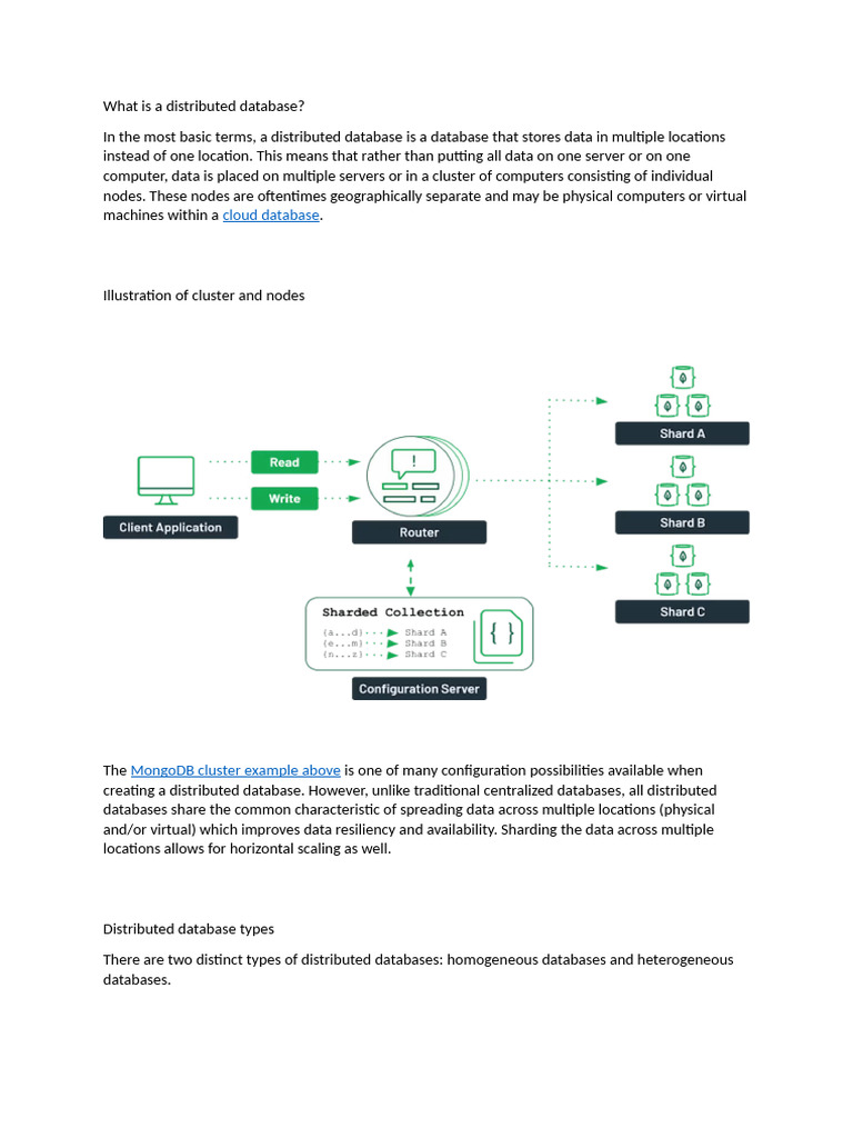 What Is A Distributed Database | PDF | Databases | Replication (Computing)