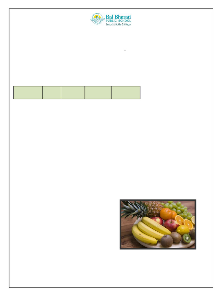 Class 2 Worksheets 2024 25 | PDF | Foods | Cuisine