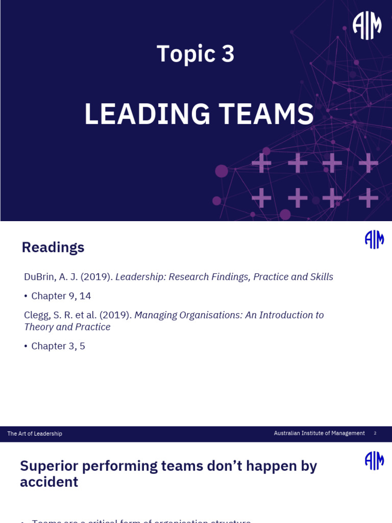 AOL - Topic3 - Slide Deck v3.0 | PDF | Leadership | Liberal Arts Education