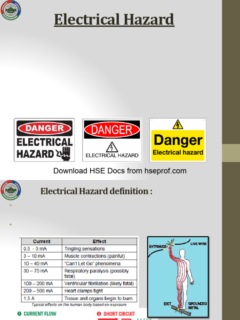 Electrical Hazard 1 | PDF | Electricity | Insulator (Electricity)