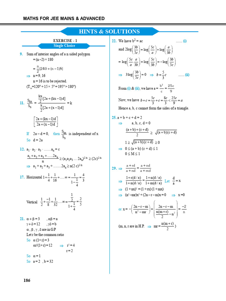 XI - Maths - Module-1 - Sequence - Series (Solution) | PDF | Polytopes ... XI - Maths - Module-1 - Sequence - Series (Solution) | PDF | Polytopes ...
