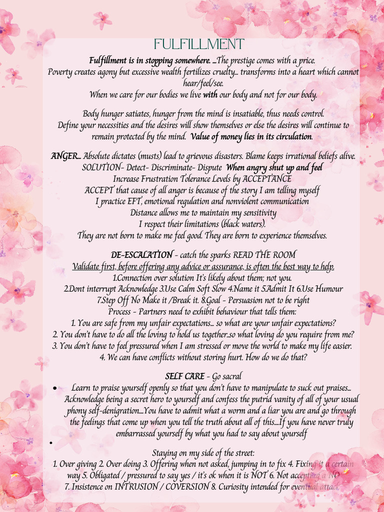 FULFILLMENT | PDF | Anger | Social Psychology