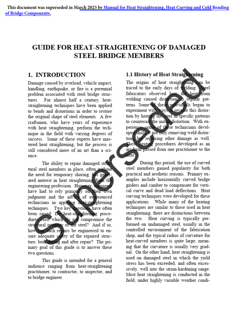 Heat Straightening - Guide | PDF | Bending | Thermal Expansion