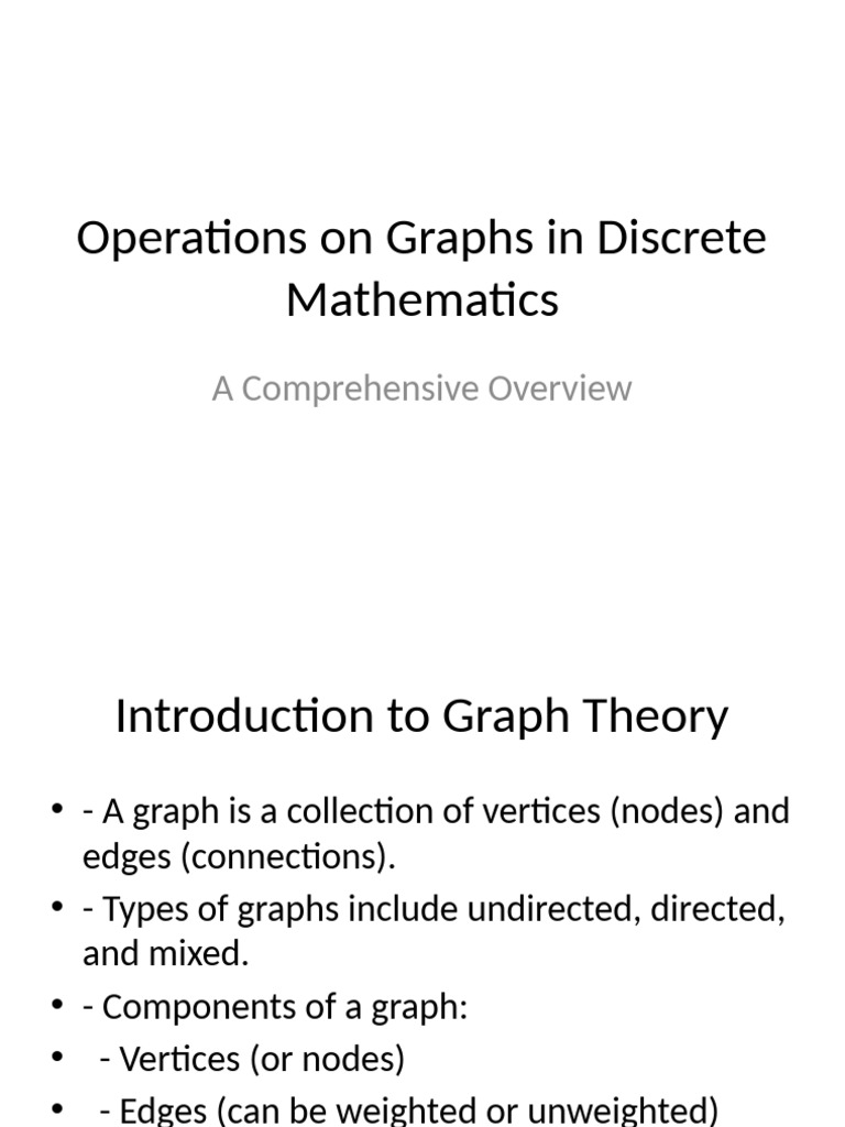 Operations On Graphs With References | PDF
