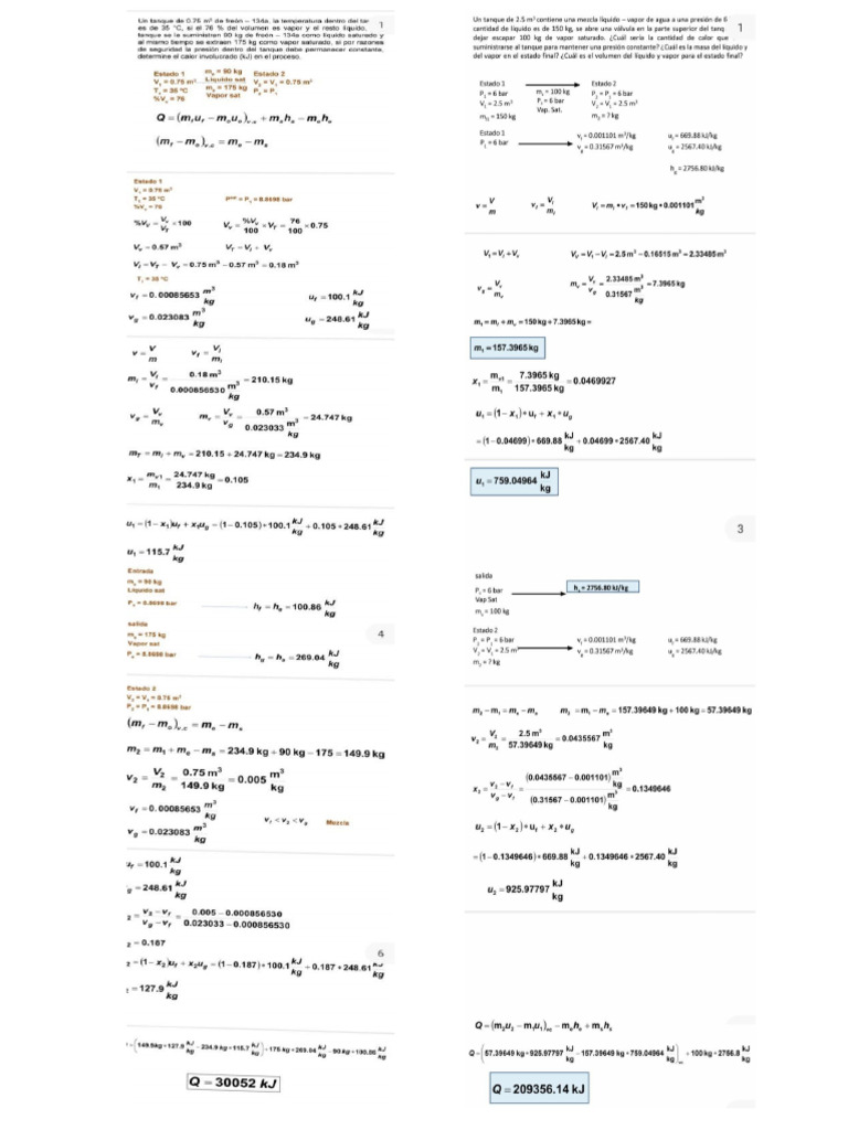 Ejercicio Termo | PDF