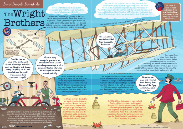 Sensational Scientists The Wright Brothers - Reading | PDF | Wright ...