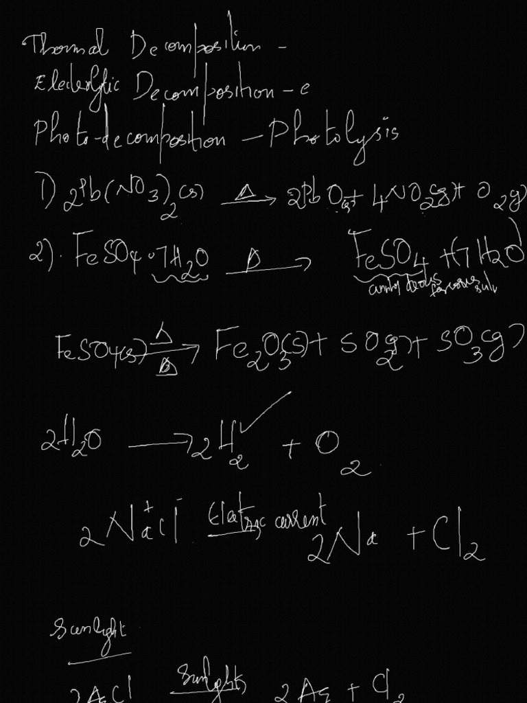 Chemi Rections and Equations 4 | PDF