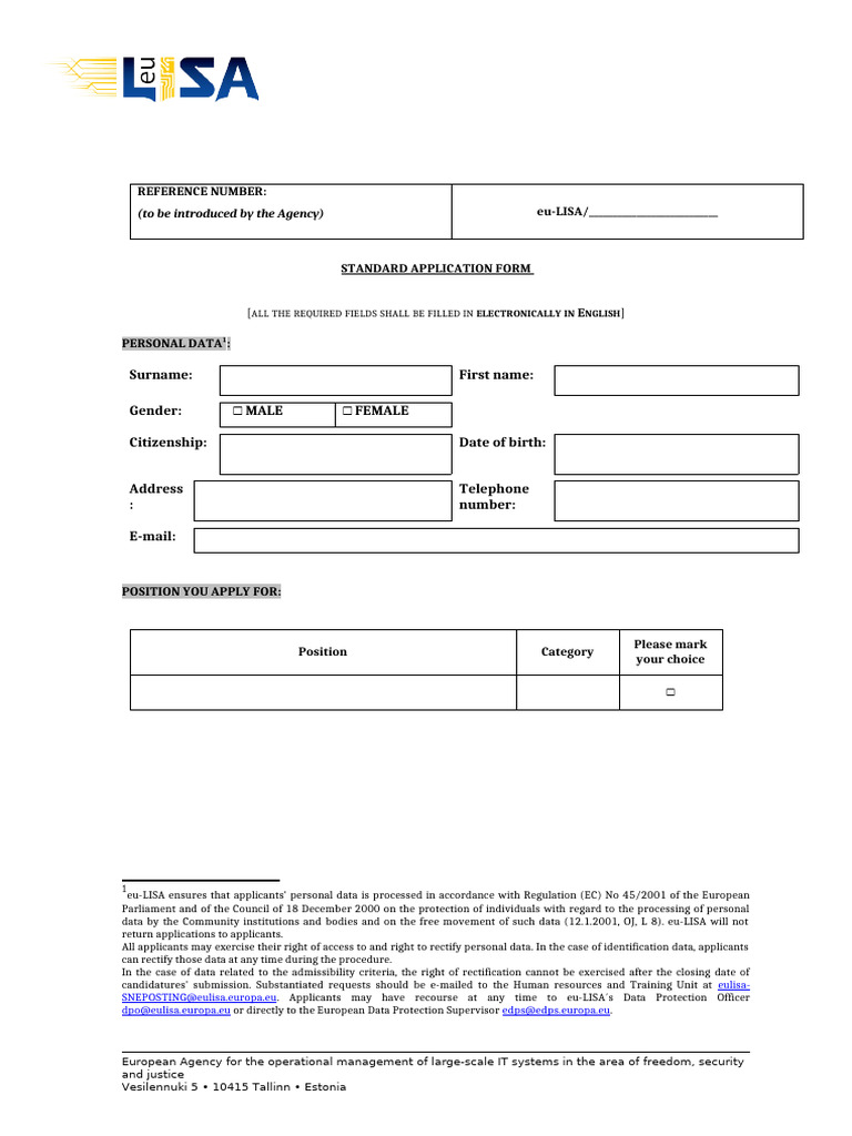 SNE Application Form Guidelines | PDF | Government | Justice
