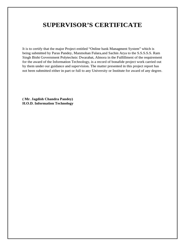 Supervisor | PDF
