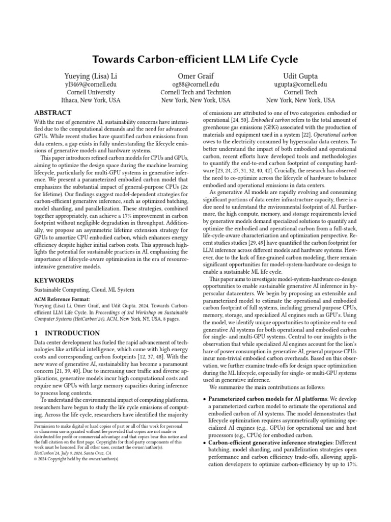 Hotcarbon24 Final154 | PDF | Life Cycle Assessment | Graphics Processing Unit