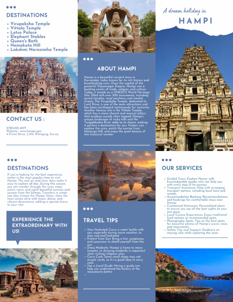 Hampi TriFold Brochure | PDF