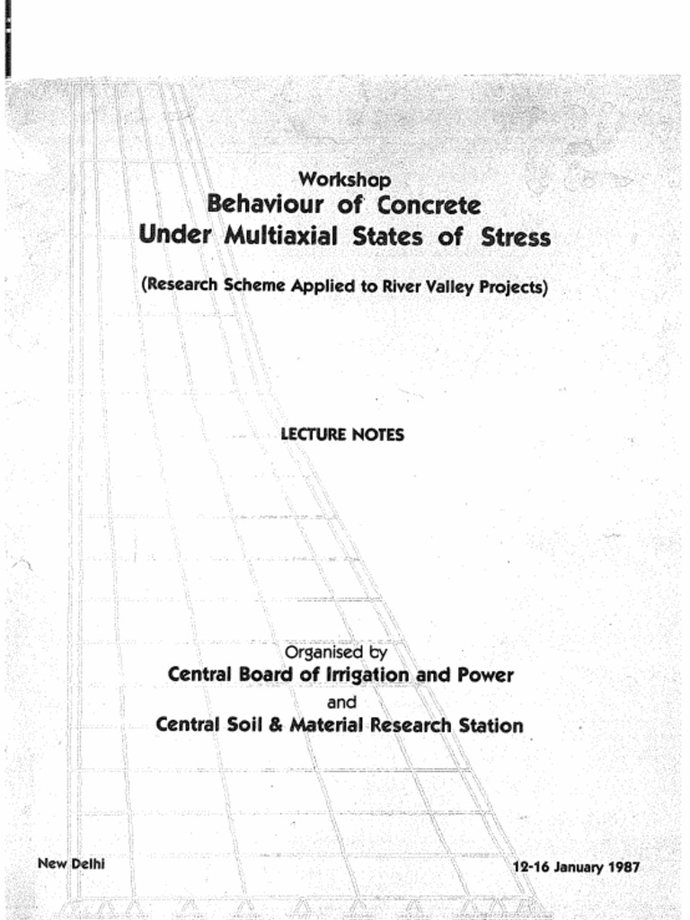 Behaviour of Concrete Under Multiaxial States of Stress | PDF