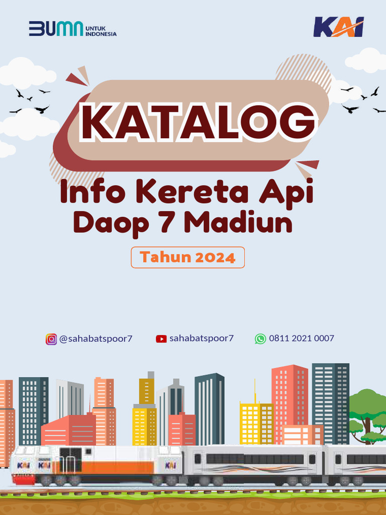 Katalog Info Kereta Api Daop 7 Madiun 2024 | PDF