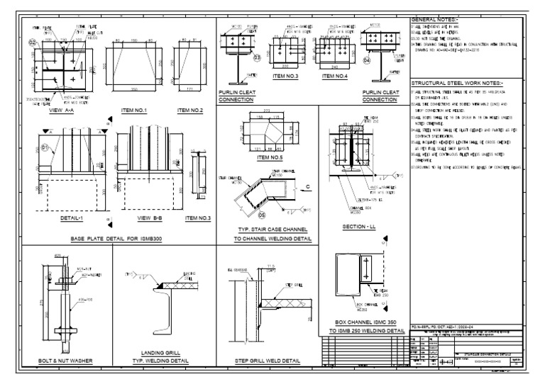 Staircase Details Sheet (1 of 2) - 16-09-2024-Model | PDF | Steel