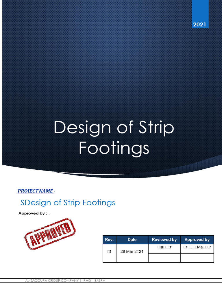 Design of Strip Footings | PDF | Bending | Classical Mechanics
